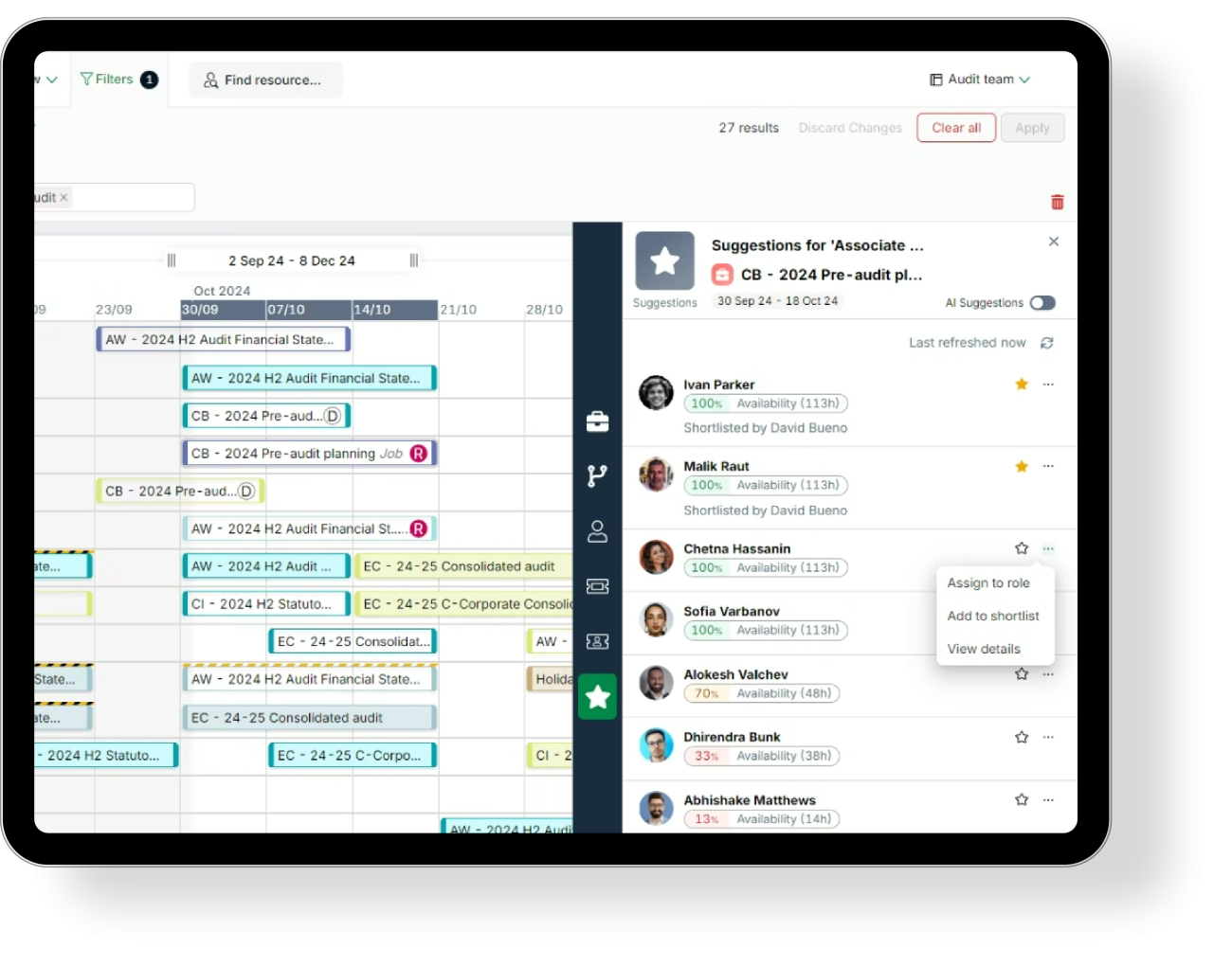 Resource Management, Planning & Scheduling Software